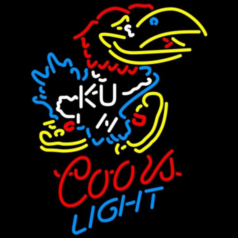 Custom Kansas Jayhawks Primary 2006 Pres Logo NCAA Neon Sign Neon Sign ...