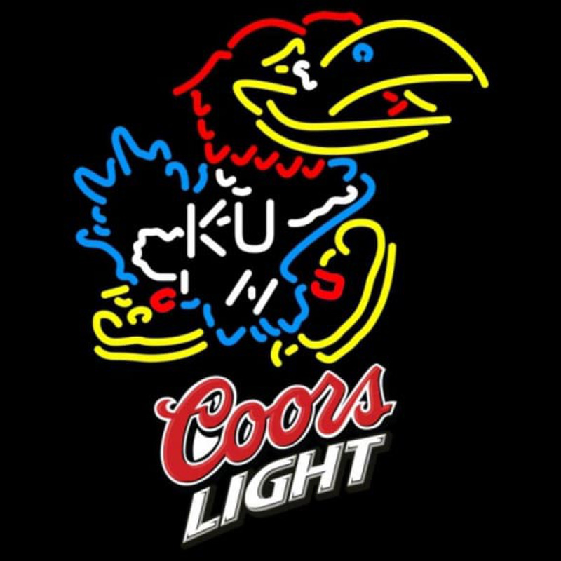 Custom Kansas Jayhawks Primary 1929 1940 Logo NCAA Neon Sign Neon Sign ...